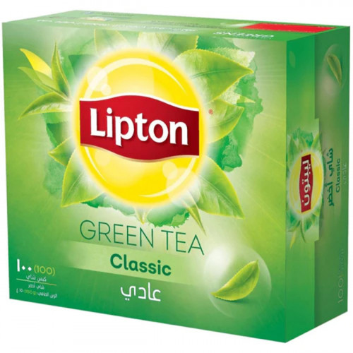 Lipton Classic Green Tea Bags 100 Sachet