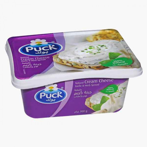 Puck Garlic And Herbs Cheese Tubs 300g