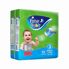 Fine Baby Diaper Mega Medium 84'S