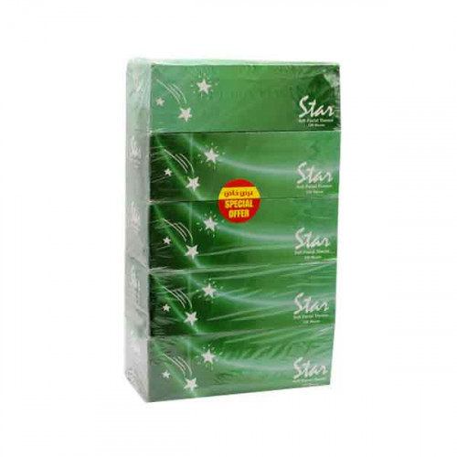 Star Facial Tissue Star 150S 2Ply x 5's
