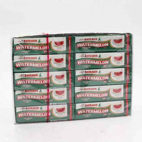 Bateaux Watermelon Chewing Gum 20 Sachet x 14.5g