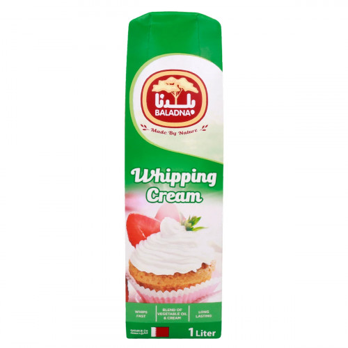 Baladna Full Fat Whipping Cream 1 Litre